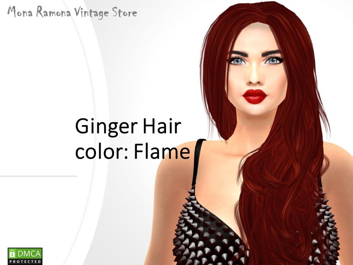 Second Life Marketplace - GINGER HAIR COLOR FLAME